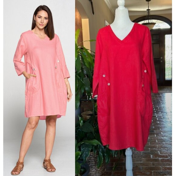 Match point | Dresses | Match Point 0 Linen Dress Sz Large | Poshmark